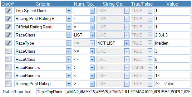 Selection Hunter Examples - The Bet Machine